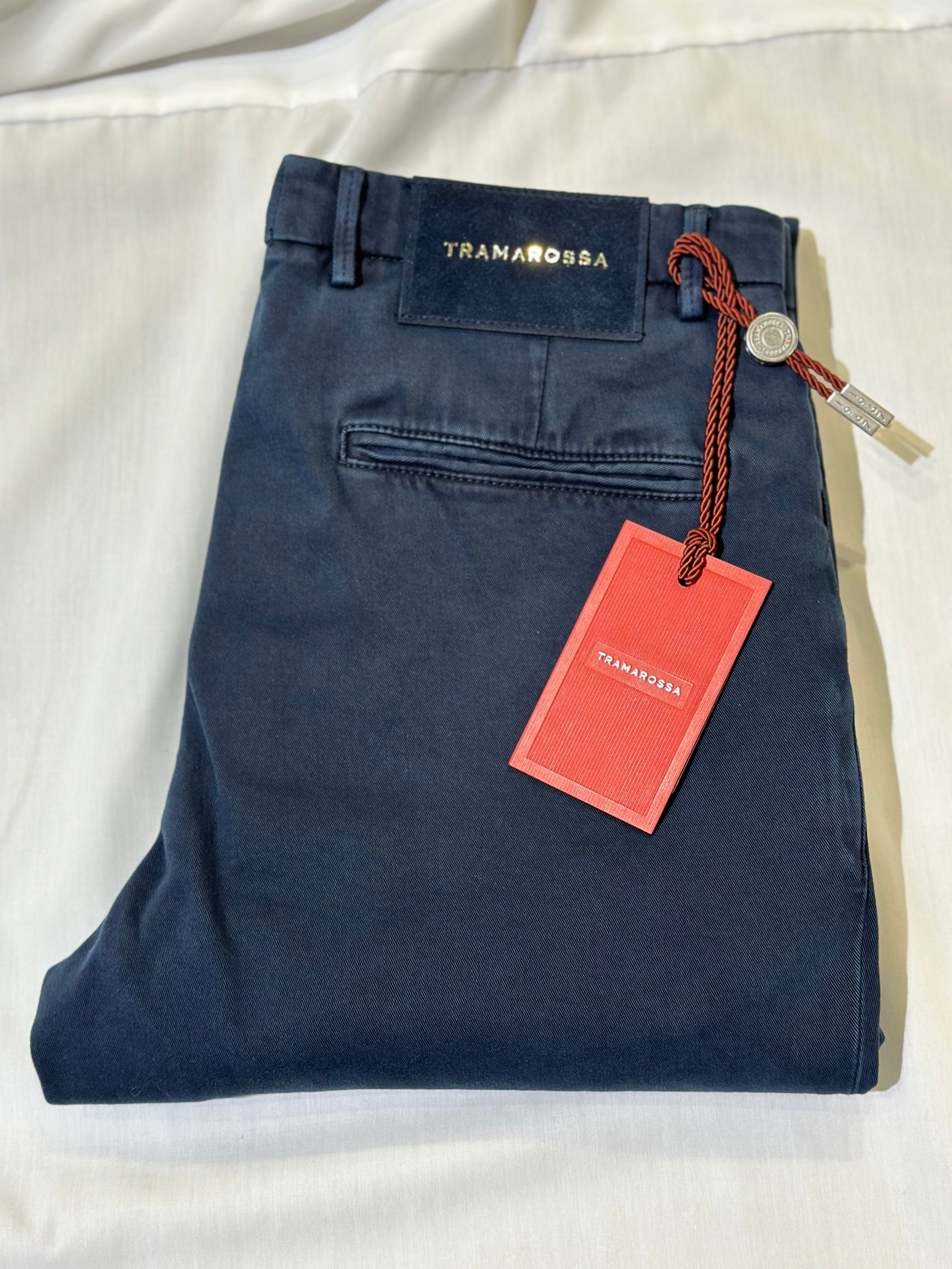 Tramarossa chino ALBERTO i farven Dark Blue – Herrernes Magasin