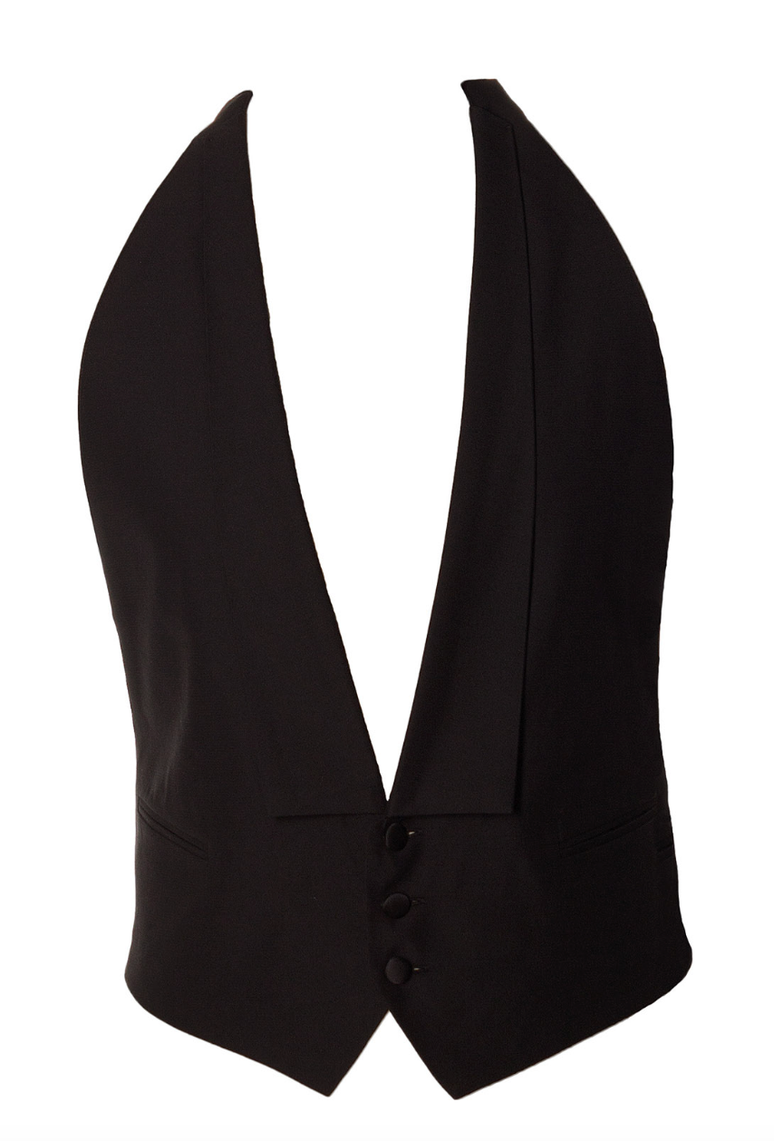 Kjolevest ROYAL uden ryg Sort – Herrernes Magasin